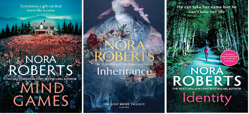 NORA ROBERTS 3 BOOK SET : Mind Games + Inheritance + Identity Paperback ...