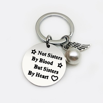 Not Sisters by Blood but Sisters by Heart Keyring Sister Key Ring ...