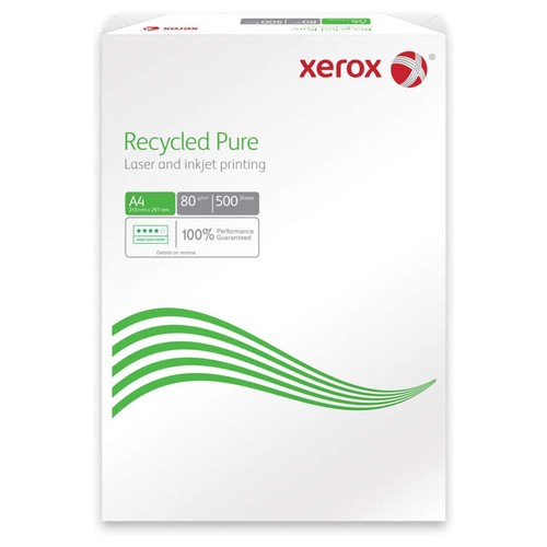 Xerox Recycled Pure Printing A4 210X297mm White Papers 80Gm2 500 Sheets ...