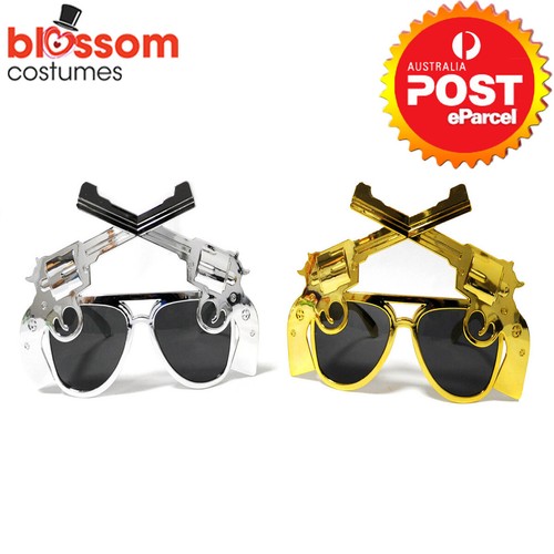 JDP41 Doube Gun Sunglasses Mafia FBI 20s Gangster 1920s Costume ...