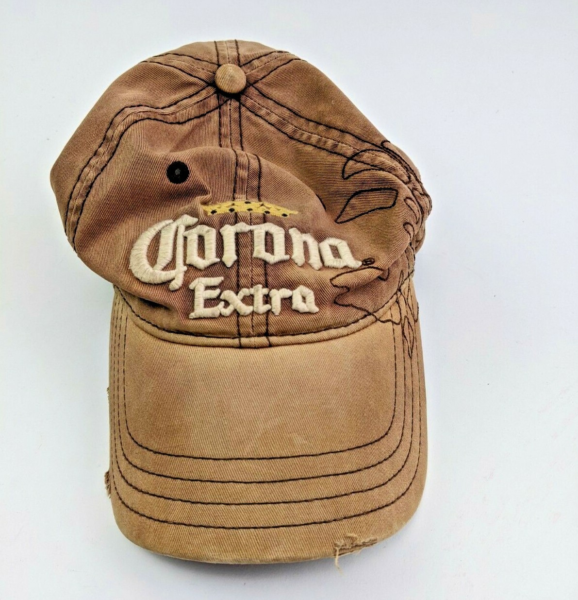 Corona Extra Hat Modelo Corona Brown fade worn brim style Adjustable ...