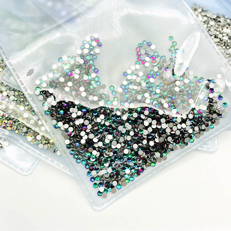 1440pcs 2mm Crystal Nail Art Rhinestones Flatback Glitter Gems Nails ...