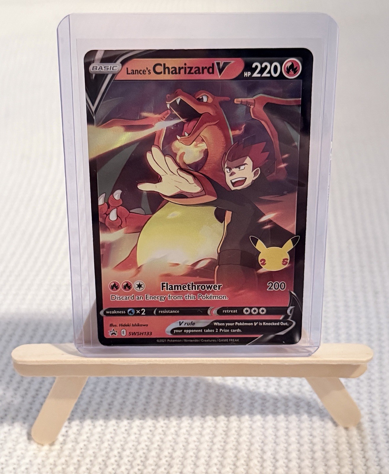 Lance's Charizard V 2021 Sword & Shield: Black Star Promo #SWSH133 ...