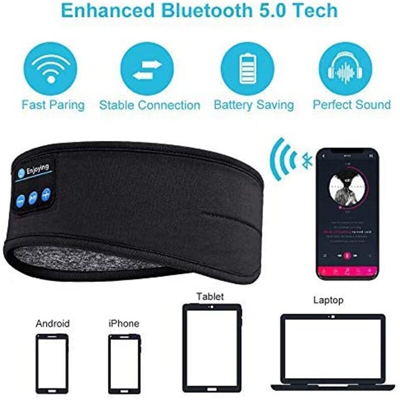 Sleep Headphones Bluetooth Sleeping Headband - Sleeping Headphones Cozy ...