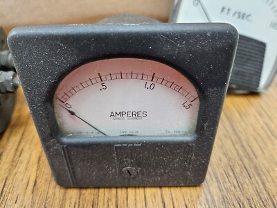Amperes Direct Current Meter 0-1.5 AMPS | eBay