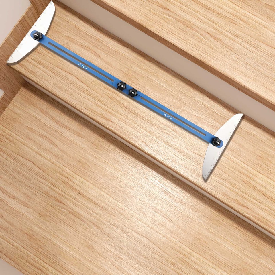 Stair Tread Gauge Template Tool Stair Shelf jig Measuring Scribe Tool ...