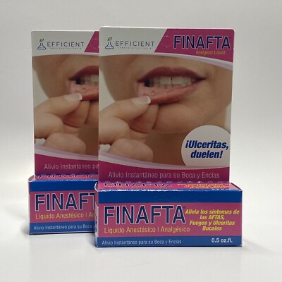 Finafta EFFICIENT234336 0.5 Oz.Oral Analgesic Liquid (2 Pack) 856147805 ...