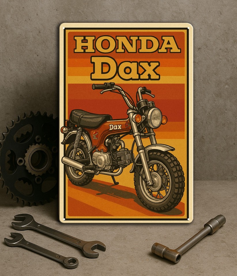Honda ST series Dax Motorcycle Metal Poster - Collectable Sign - Size ...