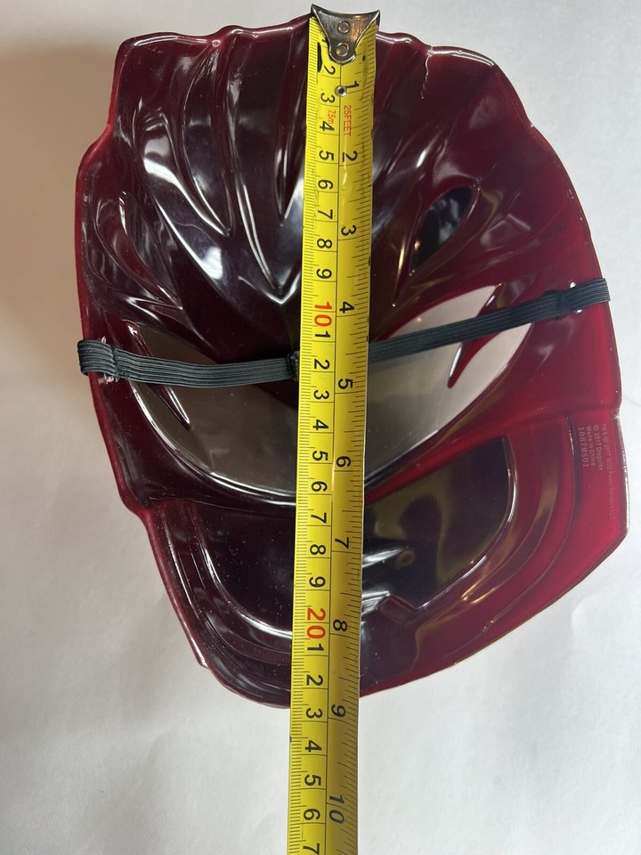 CHILD RED POWER RANGER 2017 MOVIE VACUFORM FACE MASK COSTUME DG19654 | eBay