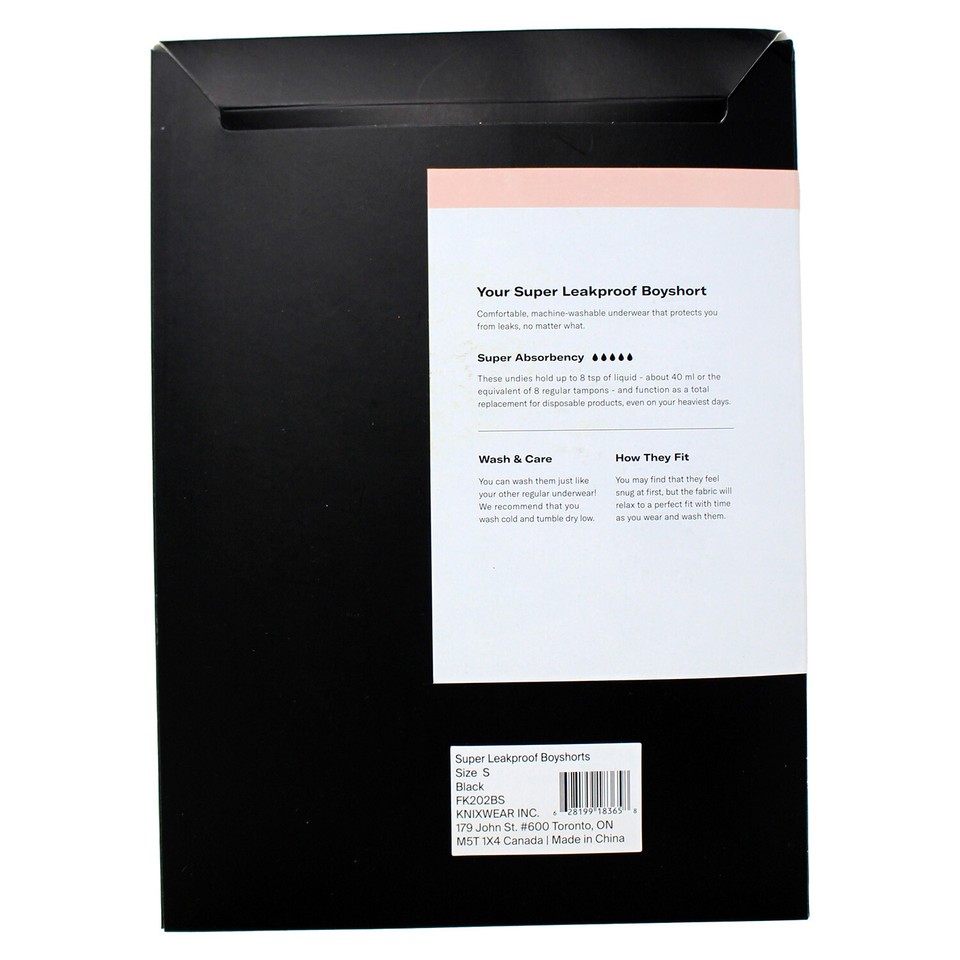 KNIX Super Leakproof Boyshort Period Underwear for Women Size Small ...