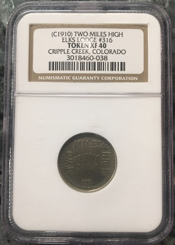 Cripple Creek CO Two Miles High Lodge 316 Token | eBay