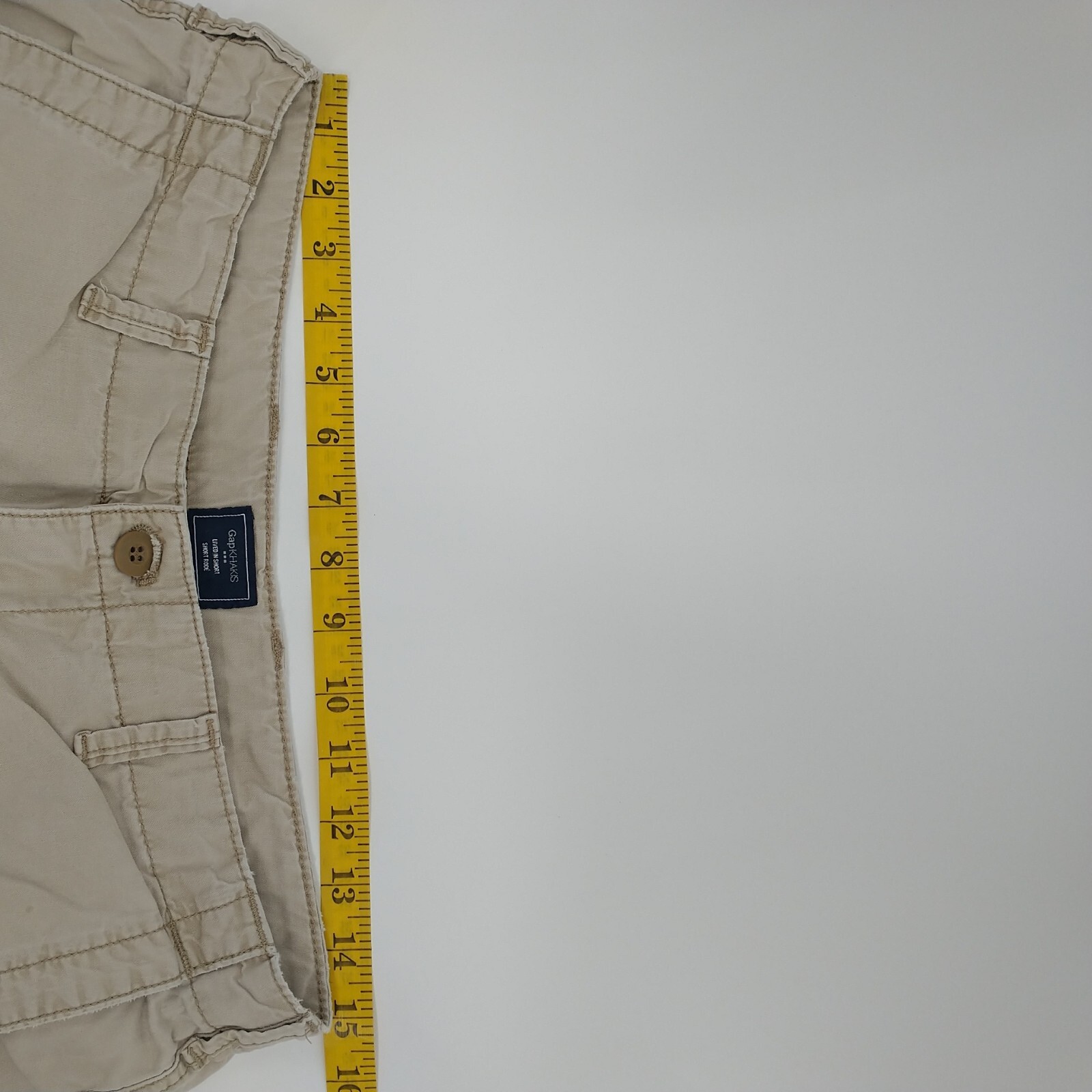 Gap Men's Beige Cargo Lived In Style Cargo Khakis Sho… - Gem