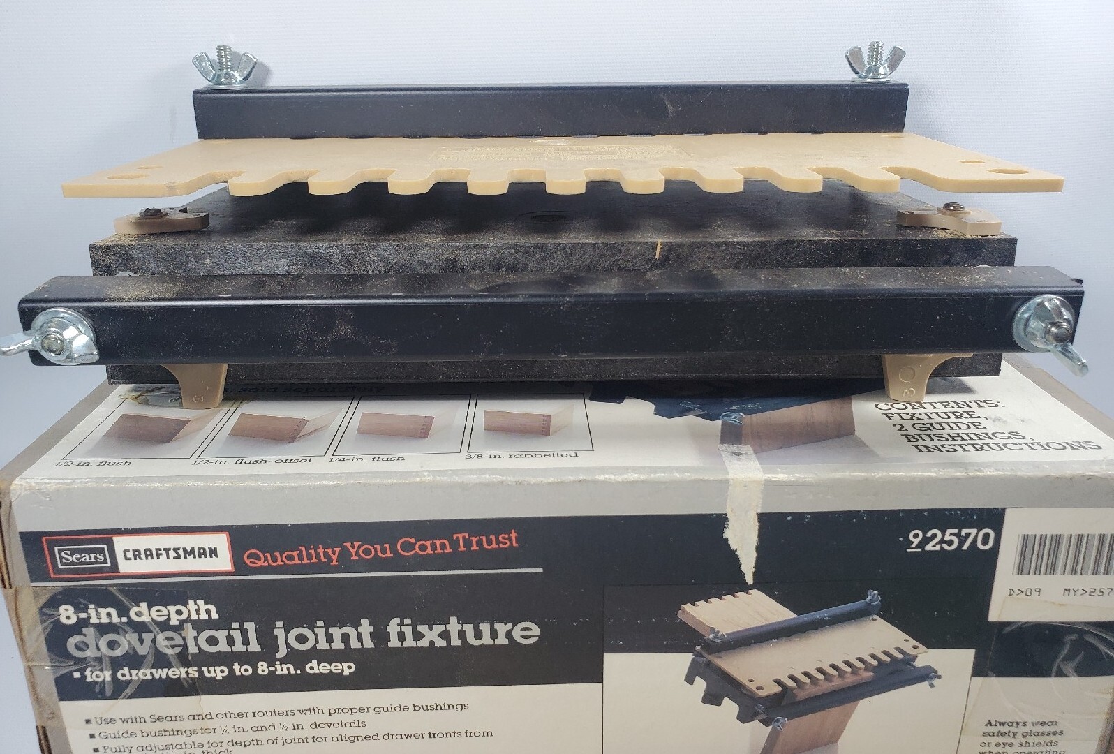 Craftsman 8" Depth Dovetail Fixture Kit 92570 USA | eBay