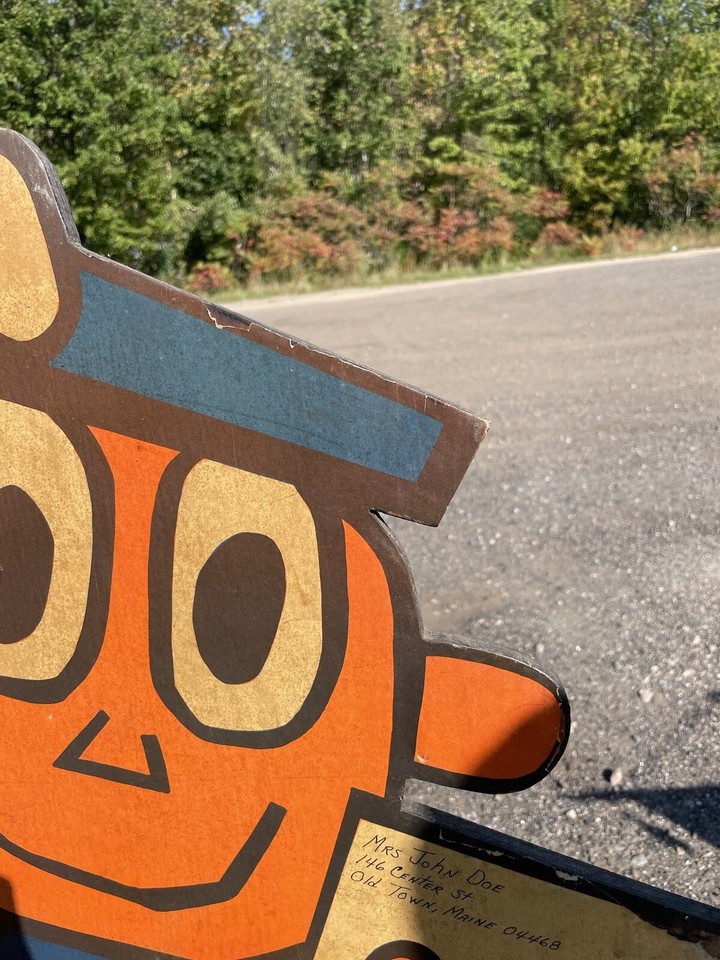 Original Vintage 1960s Mr Zip US POST OFFICE Mailman Sign Display Old ...