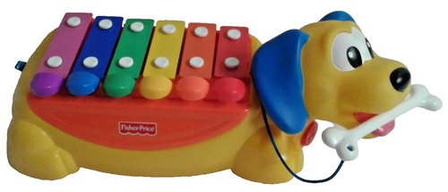 Fisher Price Yellow Puppy Dog Xylophone Pull Along Toddler Toy | eBay