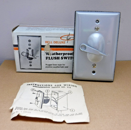 Bell Deluxe Weatherproof Switch 10A–125v Outdoor Water Proof Garage ...