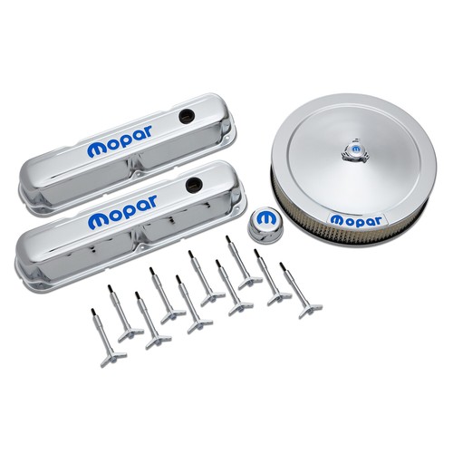 Proform for Engine Dress-Up Kit Chrome w/Blue MOPAR Logo Fits Small ...