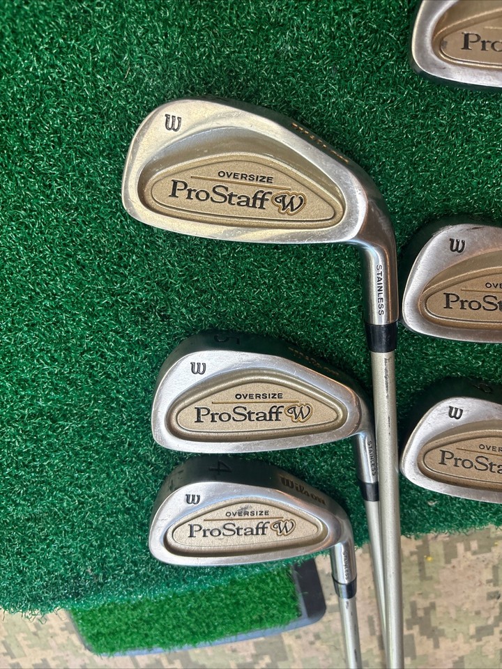 Wilson Pro Staff Oversize Iron Set 4-5-6-7-8-9 Added Clubs 3 wedges ...