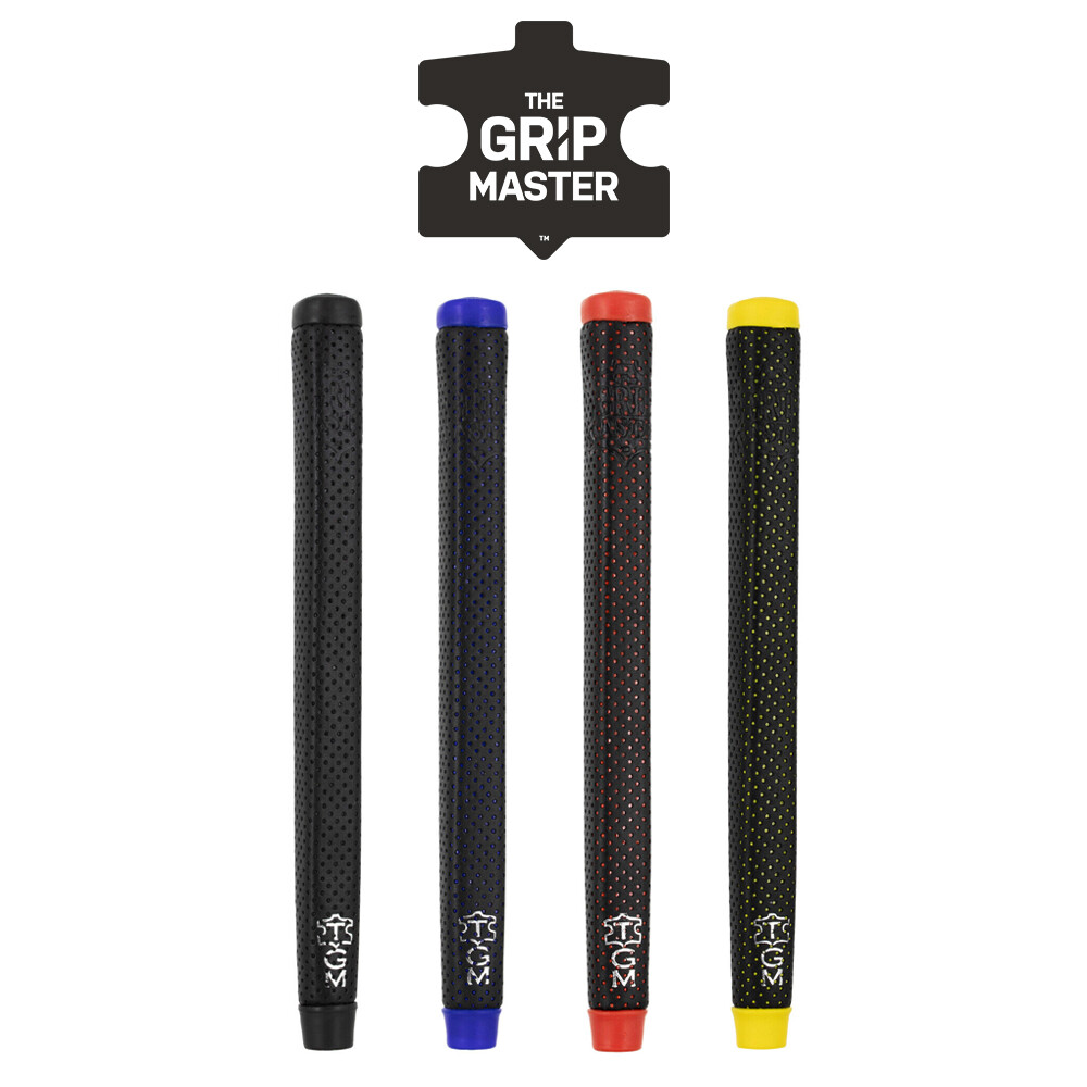 The Grip Master Large Perforated Sewn MID Putter - Black, Blue, Red ...