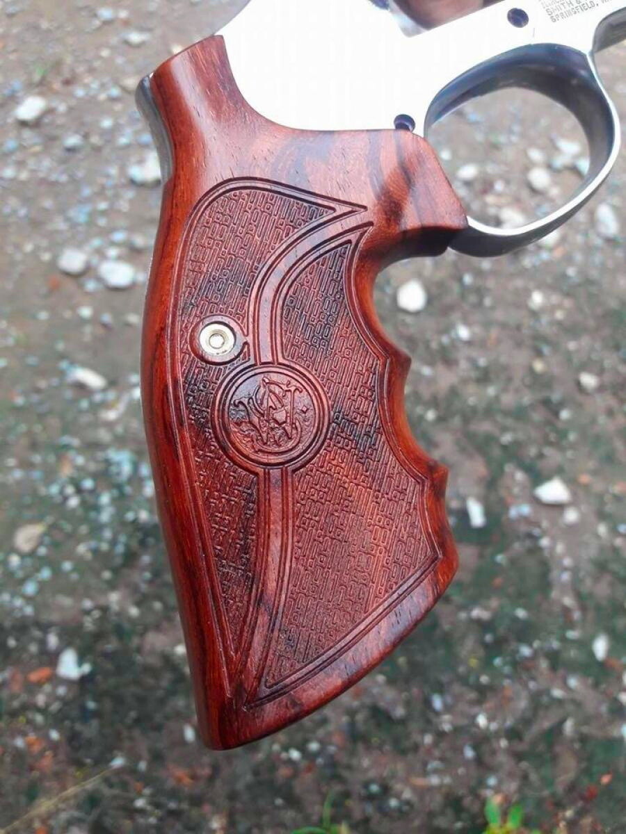 Solid wood Grips For S&W- K & L Frame Square Butt, Open back | eBay