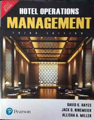 New: HOTEL OPERATIONS MANAGEMENT by HAYES 3rd INTL ED-9789353944056 | eBay