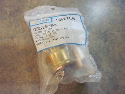Selecta Switch SS518-BG Rotary Switch w Brass Key SPST, ON-OFF-ON 15A 6 ...