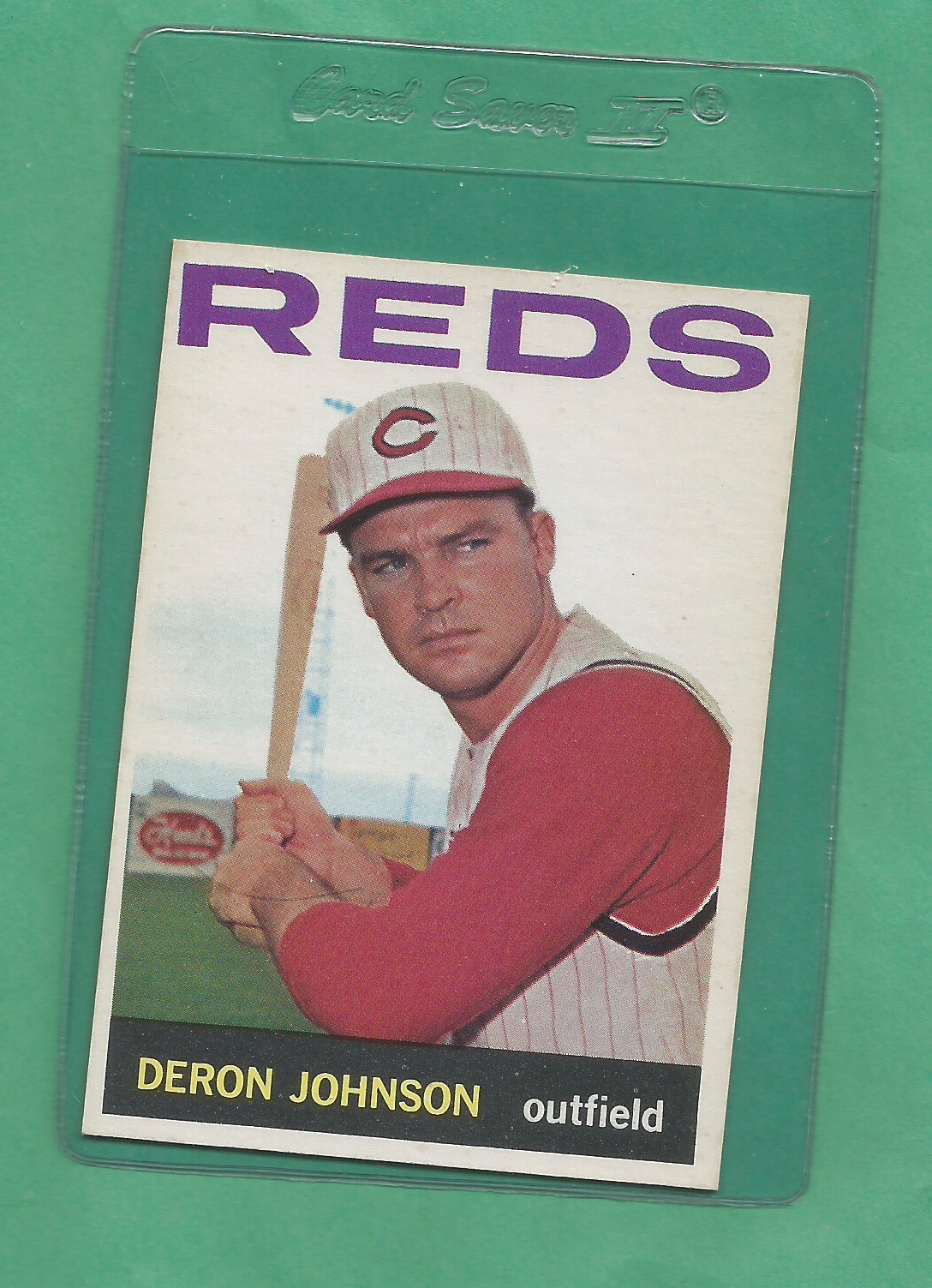 1964 Topps Cincinnati Reds Deron Johnson # 449 NM-MT Tough Low Pop Card ...