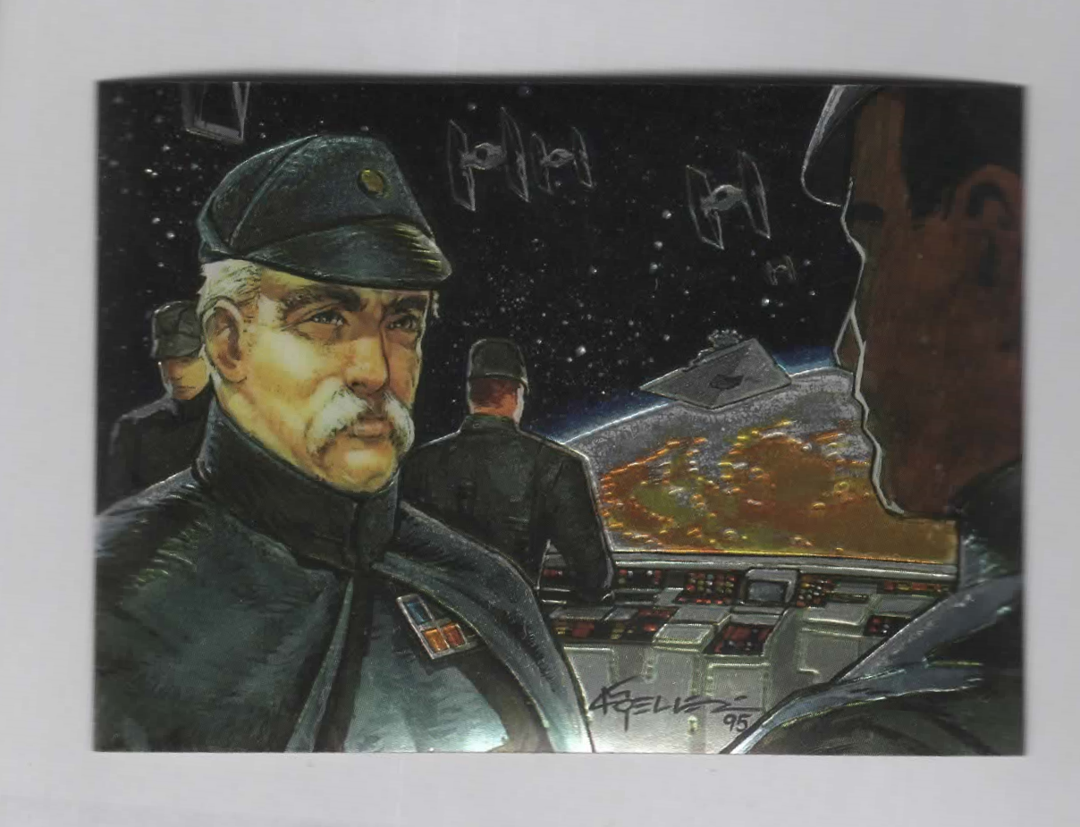 1996 Topps Star Wars Finest Chromium Trading Card #24 Captain Pellaeon ...