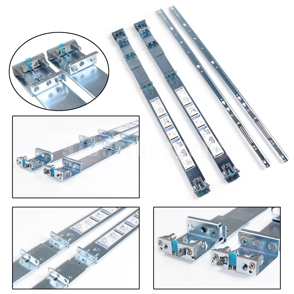 1U Static Ready Rails Kit For Dell PowerEdge R640 R440 R740 R6415 R450 ...