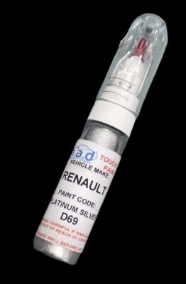 M.A.D RENAULT PLATINUM SILVER D69 PAINT TOUCH UP KIT 20ML SCRATCH ...
