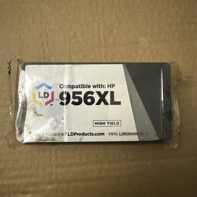 New LD Compatible Replacement HP 956XL L0R39AN Black Ink Cartridge 956 ...