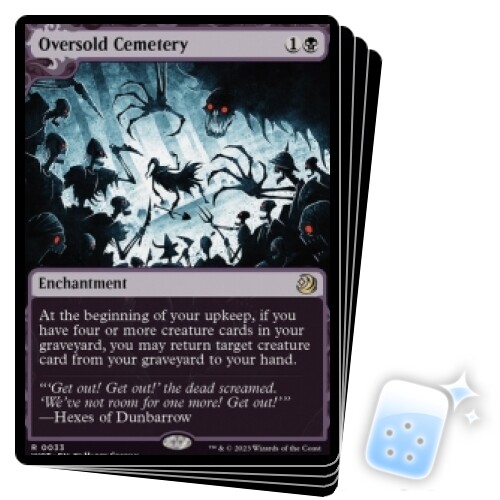 OVERSOLD CEMETERY X4 Wilds Of Eldraine Enchanting Tales WOT Magic MTG ...