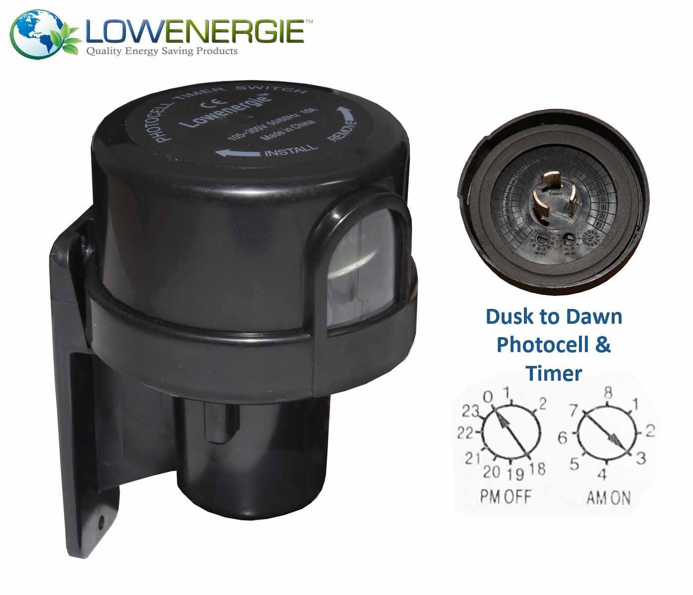 Photocell Timer light Switch Daylight Dusk till Dawn Sensor Lightswitch ...