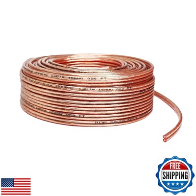 FRUDRIK Copper Clad Aluminum (CCA) Speaker Wire Cable Spool (16AWG ...