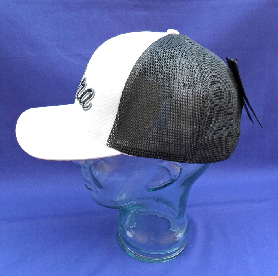 *NEW* COBRA CROWN C MESH TRUCKER FLEXFIT 110 CAP HAT WHITE /BLACK TOUR ...