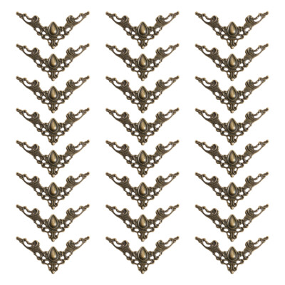 24PCS Decorative Guards Book Corners Box Corner Decor Metal Corner ...