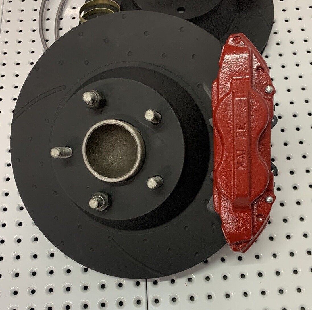 SNIPER HSV BRAKE UPGRADE 4 PISTON CALIPER 343mm DISKS GMH COMMODORE VT ...