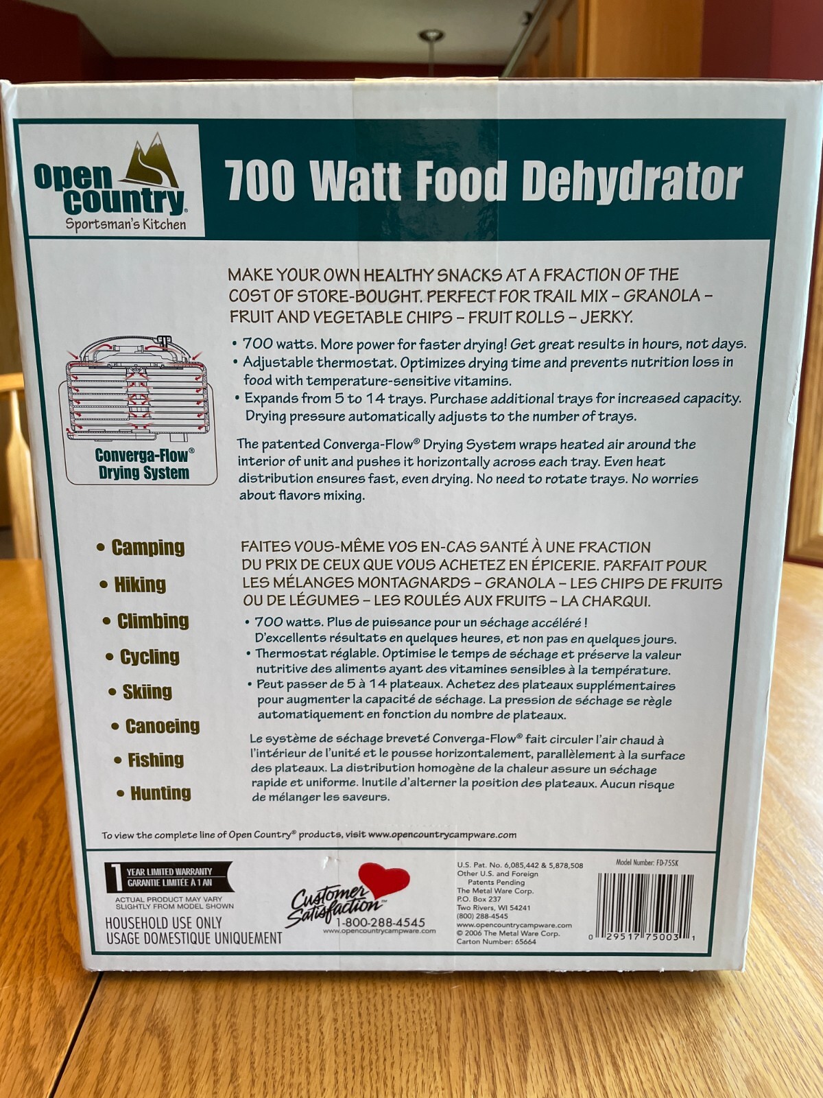 Open CountryFD-75SK Trailmaster II 600W Dehydrator for sale online | eBay