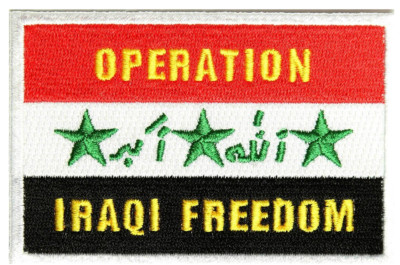 OPERATION IRAQI FREEDOM OIF IRAQ FLAG PATCH - Color - Veteran Owned ...