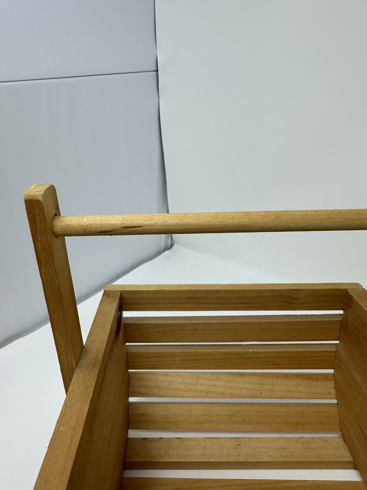 Amish-Style Wooden Basket Plank Storage | eBay