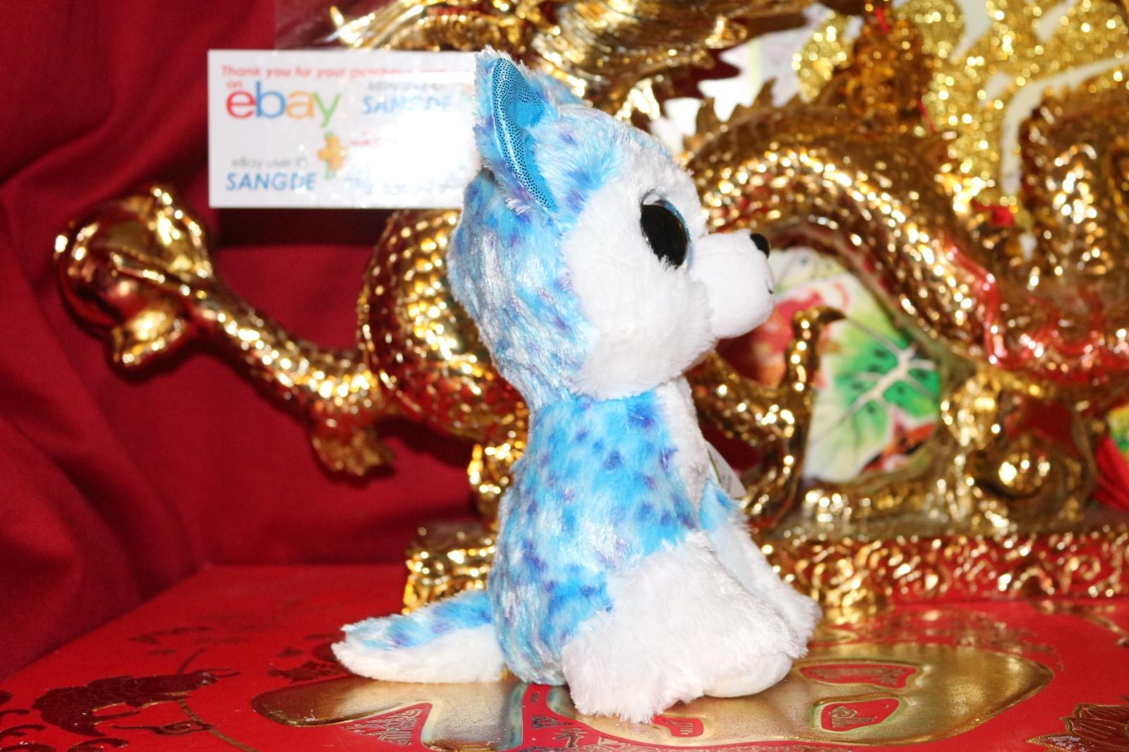 TY BEANIE BOOS SKYLAR THE HUSKY DOG.6".JUSTICE EXCLUSIVE.2016.MWNMT ...