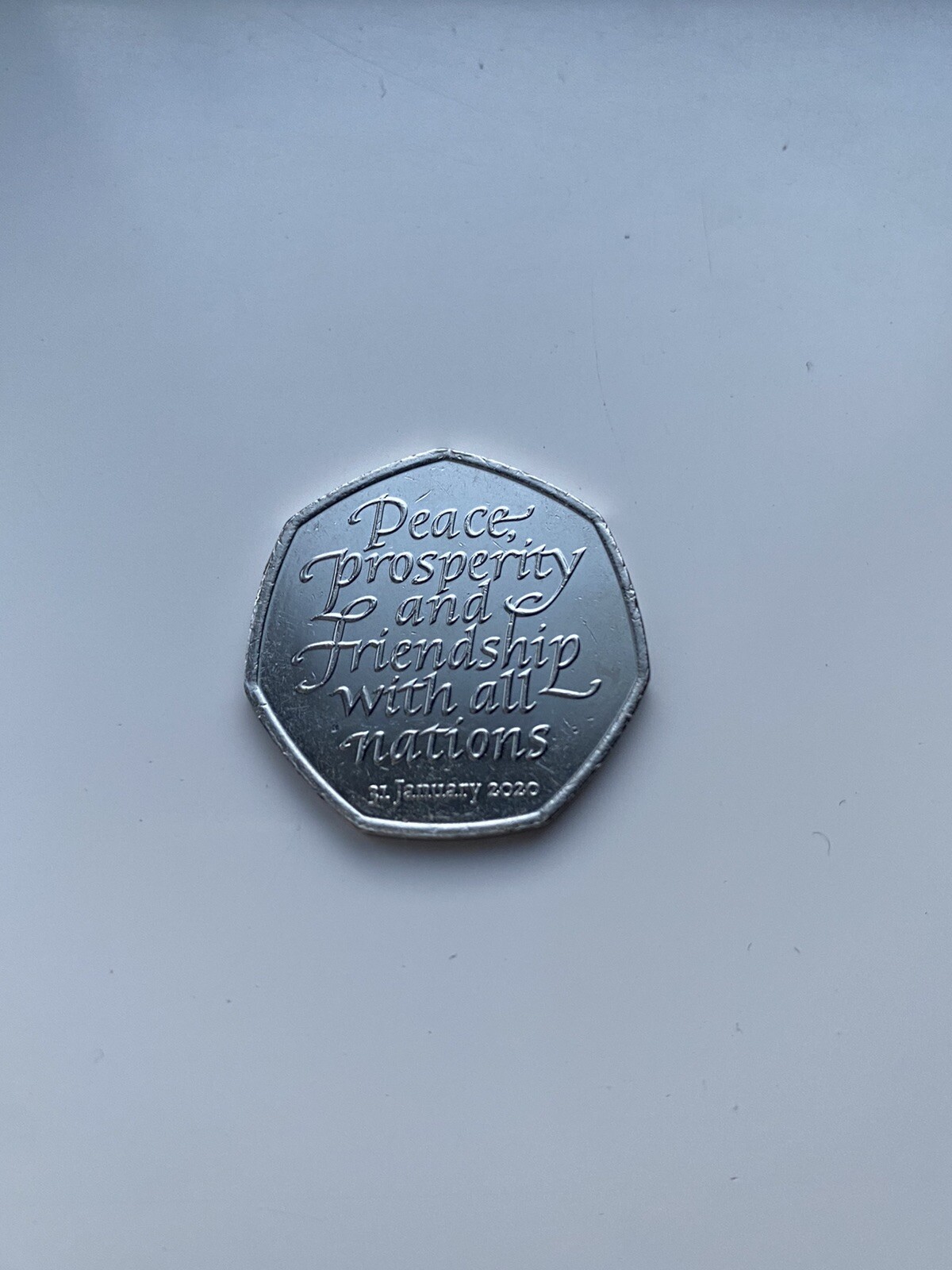 VERY RARE Peace And Prosperity 50p Coin (RRP £1500 +) | eBay UK