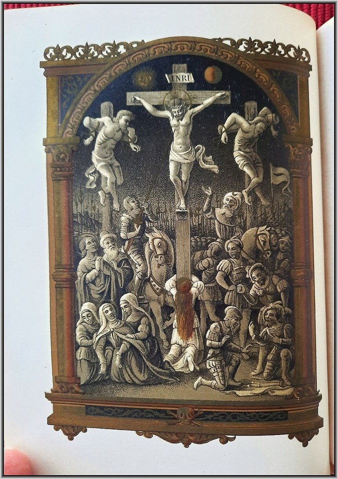 ⚜ (1884) Book of Hours ⚜ CHROMOLITHOGRAPHS ⚜ ENGRAVED ⚜ Antique ...