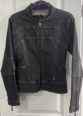 Fox Racing Denim Fitted Moto Women’s Jacket Black Size Medium | eBay
