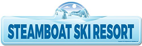 Steamboat Ski Resort Street Sign | Indoor/Outdoor | Skiing, Skier ...