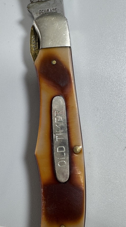Vintage Schrade Old Timer USA 1250T Liner Lock Folding Knife | eBay