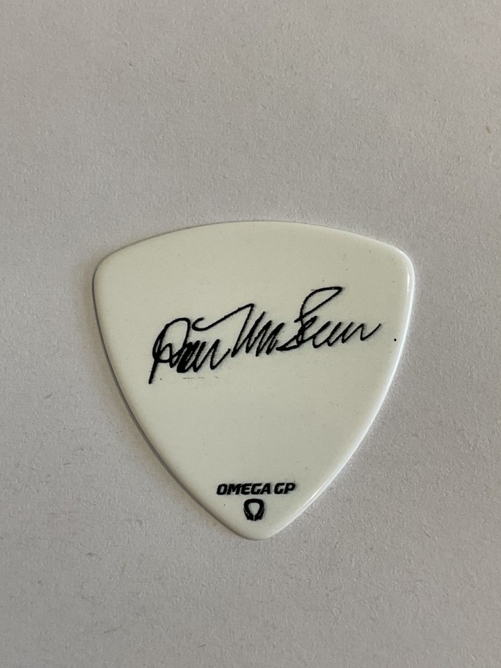 Don McLean Logo Signature Guitar Pick (O) | eBay
