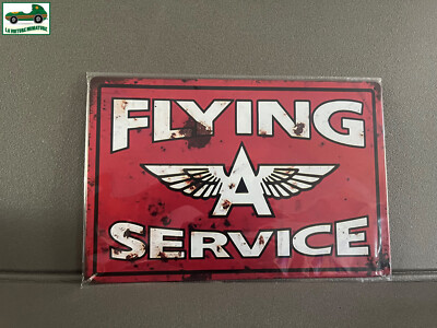 Metal Plate Car Automobile Garage Engine Oil Flying A Service 20 x 30 ...
