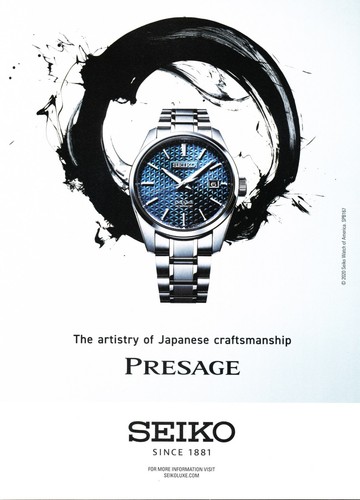 SEIKO WATCH MAGAZINE promo ad #43 2020 "NOT A WATCH" | eBay