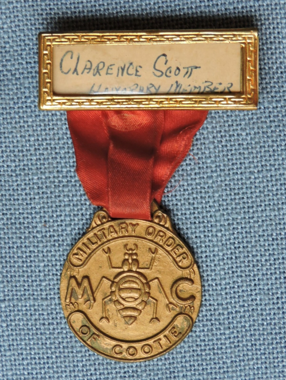 1955 Military Order of Cootie MOC Member Badge Name Tag | eBay
